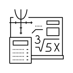 Math icon set Royalty Free Vector Image - VectorStock