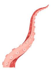 Octopus tentacles or sea squid icon spooky marine Vector Image