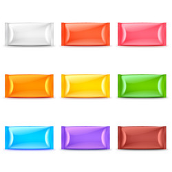 Food package template - snack wrapper stick Vector Image