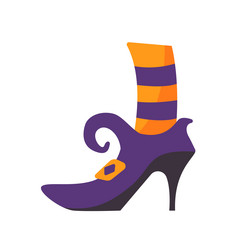 Witch shoes magic little wizards costume Vector Image