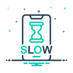 Slow Royalty Free Vector Image - VectorStock