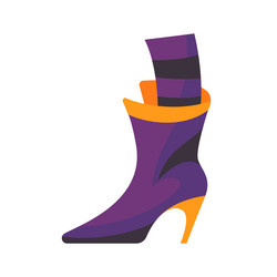 Witch shoes magic little wizards costume Vector Image