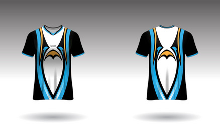 Club shirt design uniform front and back Vector Image