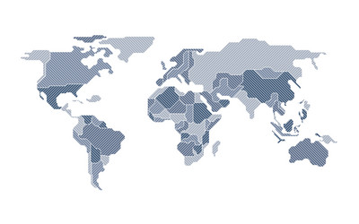 World Map Countries Outline Vector Images (over 64,000)