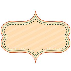 Classic label stickers frame design graphics Vector Image