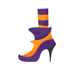 Witch shoes magic little wizards costume Vector Image