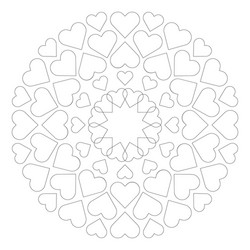 Colored circular round easter spring mandala Vector Image