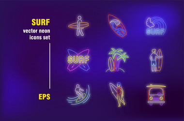 Neon Surf Vector Images (over 940)