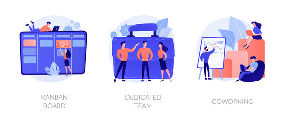 Agile project development concept metaphors Vector Image Agile project development concept metaphors Vector Image