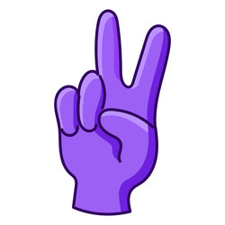 Fingers joining thumb hand sign stroke Royalty Free Vector