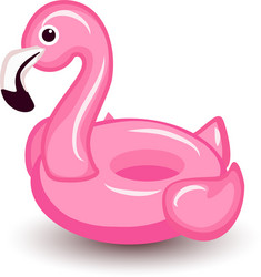 Swimming pool floats inflatable animals flamingo Vector Image