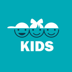 Logo kids Royalty Free Vector Image - VectorStock