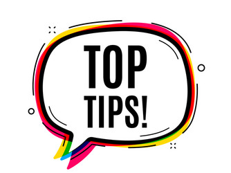 Top tips symbol education faq sign Royalty Free Vector Image