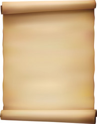 Parchment manuscript wood rods isolated old paper Vector Image