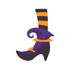 Witch shoes magic little wizards costume Vector Image