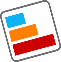 Business report logo design template Royalty Free Vector