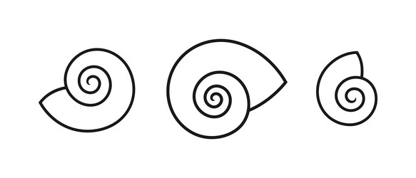 Snail Shell Outline