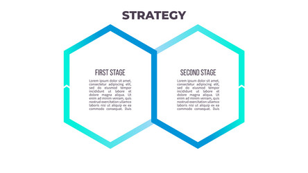 Business infographics organization chart with 2 Vector Image