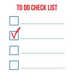 Creative of to do check list Royalty Free Vector Image