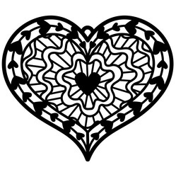 9 hearts Royalty Free Vector Image - VectorStock