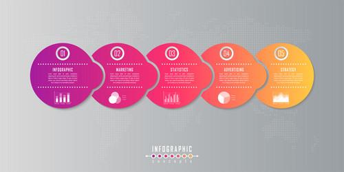 Infographic timeline template for chart diagram Vector Image