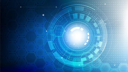 Technology background with circuit board elements Vector Image