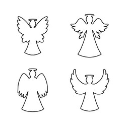 Four Angels Vector Images (over 100)