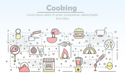 Cooking time poster Royalty Free Vector Image - VectorStock