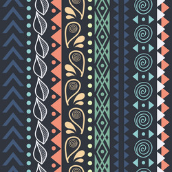 Tribal ethnic seamless pattern geometric design Vector Image