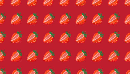 Seamless pattern strawberrys design colorful Vector Image