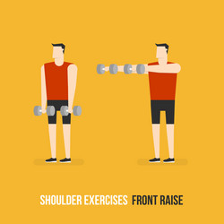 Chest exercises push up Royalty Free Vector Image