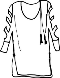 Blouse Line Drawing Vector Images (over 510)