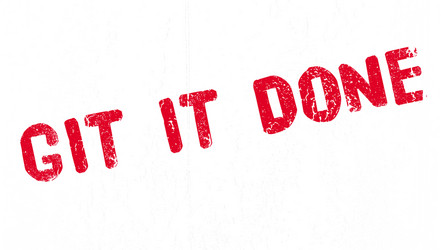 Get it done rubber stamp Royalty Free Vector Image