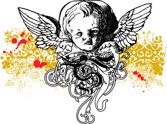 Evil spirit silhouette halloween dark night devil Vector Image