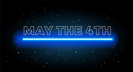 2019 may the force be with you for your seasonal Vector Image