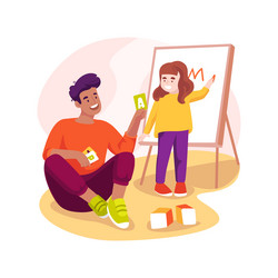 Writing personal name isolated cartoon Royalty Free Vector