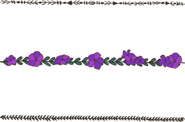 Simple Flower Edges Border Frame Vector Images (over 110)