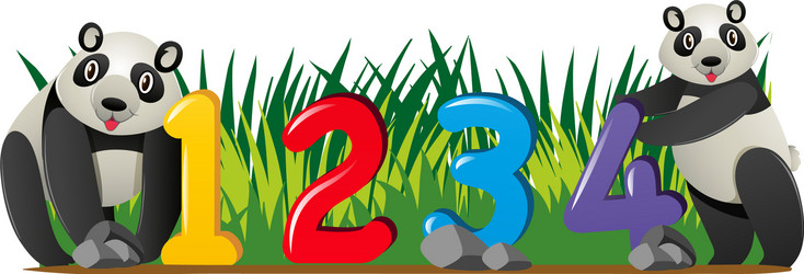 Three Pandas Vector Images (77)