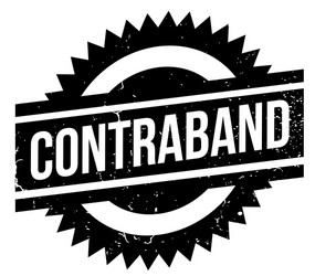 Contraband rubber stamp Royalty Free Vector Image