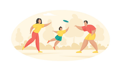 Frisbee cartoon icon funny outdoor disc toy Vector Image