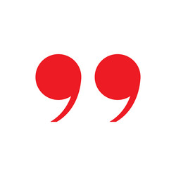 Quote symbol icon minimal and creative Royalty Free Vector