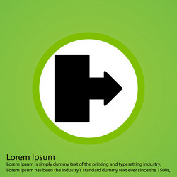 Rightward arrow icon Royalty Free Vector Image