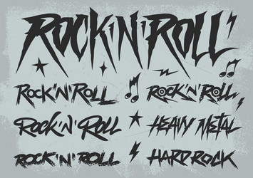 Rock Lettering Vector Images (over 9,000)