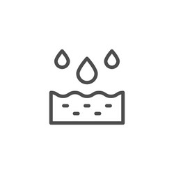 Salinity water icon amount salts in a sea Vector Image