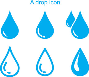 A drop icon symbol flat for graphic and web design
