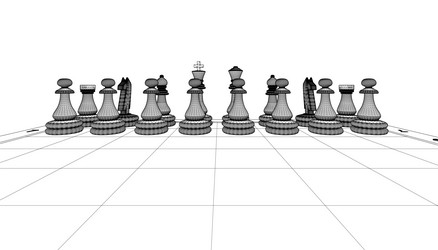 Wireframe Chess Vector Images (over 530)