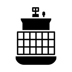 Cargo containers stack for freight shipping Vector Image