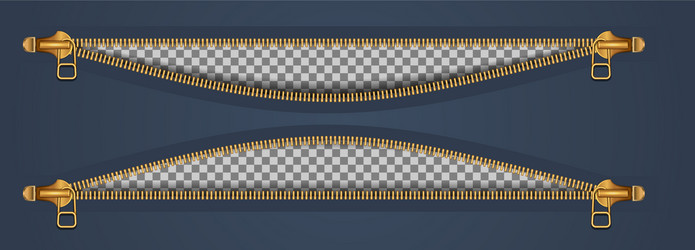 Zipper clasps set Royalty Free Vector Image - VectorStock