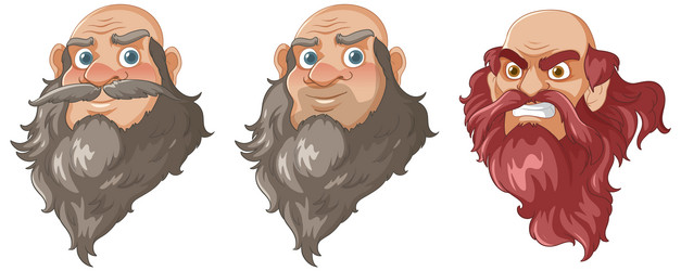 Beard Long Cartoon Vector Images (over 980)