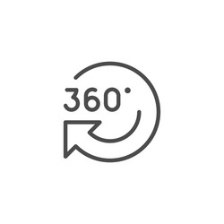 360 view logo Royalty Free Vector Image - VectorStock